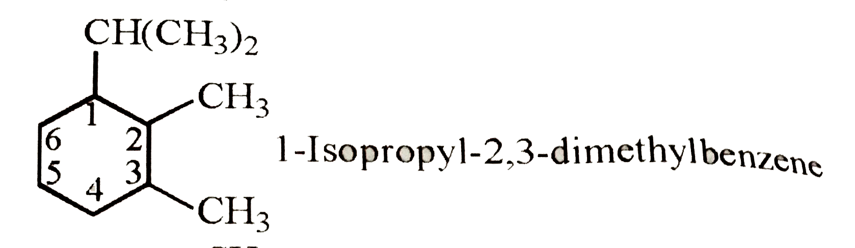 IUPAC name of 3-isopropyl-o-oxylene is - Sarthaks eConnect | Largest ...