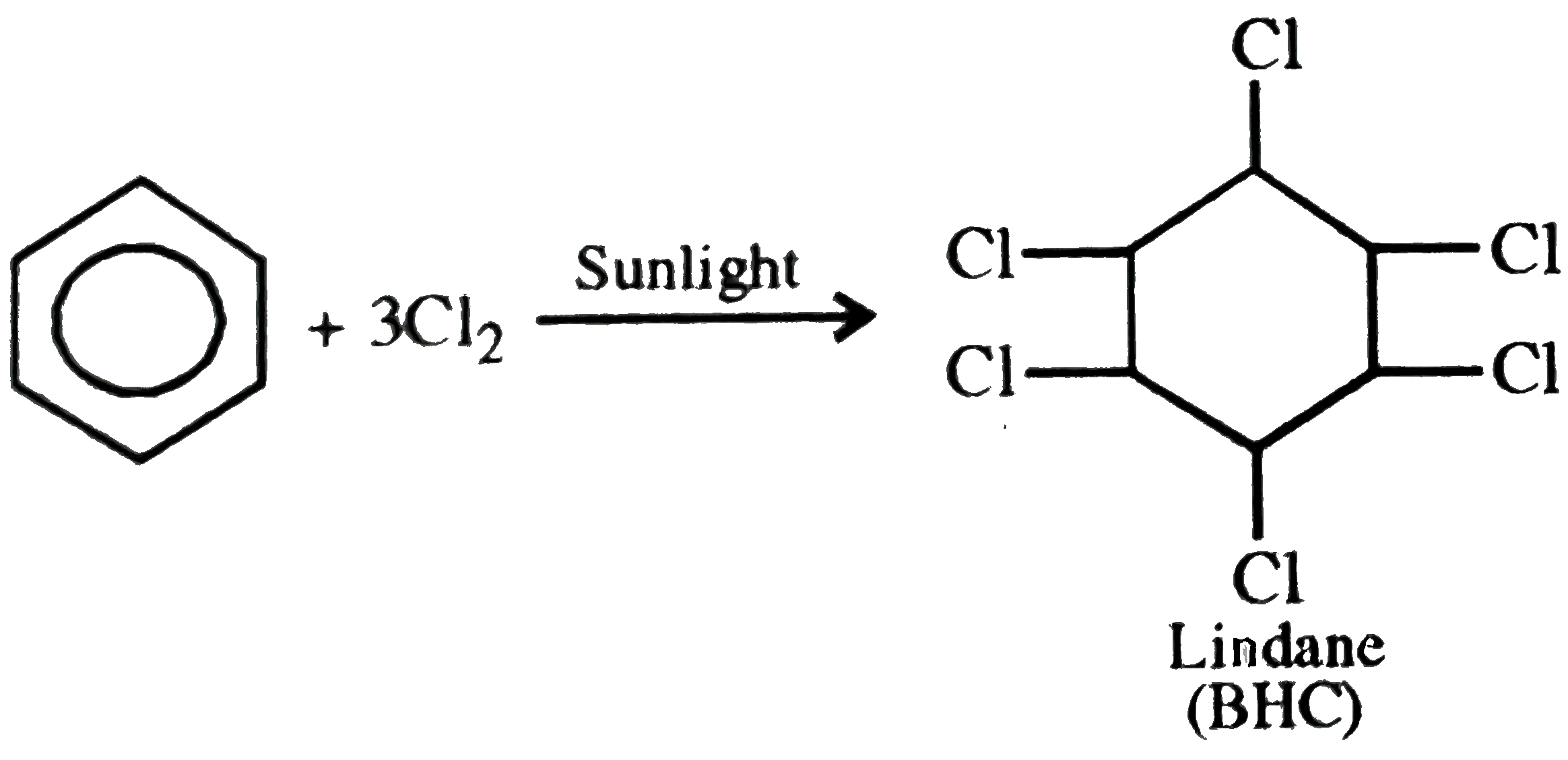 Lindane can be obtained by the reaction of benzene with - Sarthaks ...