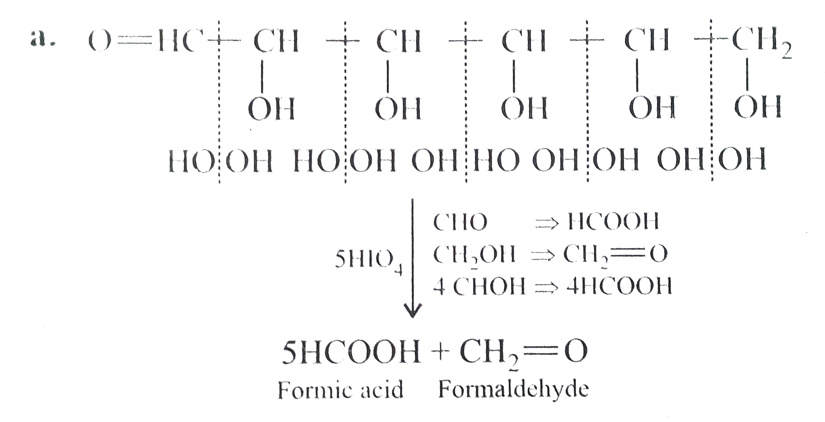 Complete the following reactions: (a). `OCH-(CHOH)_(4)CH_(2)Ohunderset ...