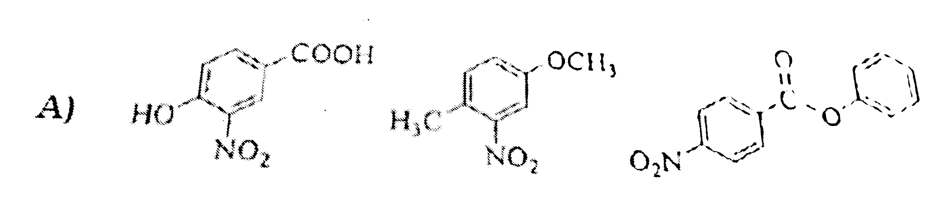 The compound `P, Q and S` were separately subjected to nitration using ...