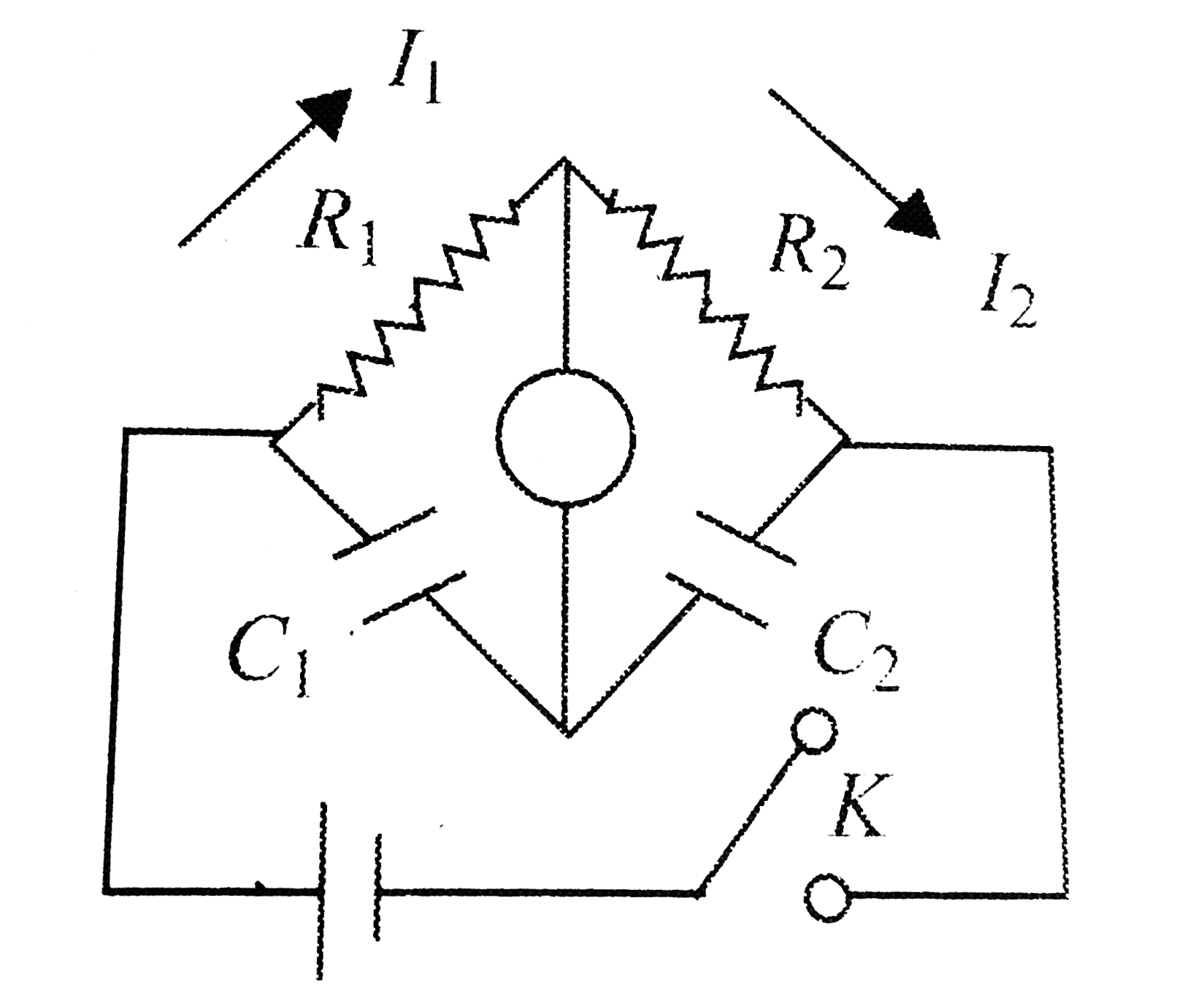 In The Circuit In Fig If No Current Flows Through The Galvanometer When The Key K Is Closed