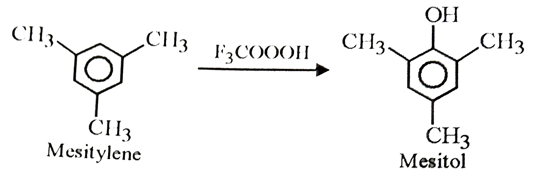 Ring oxidation of mestiylene to mesitol is possible by - Sarthaks ...