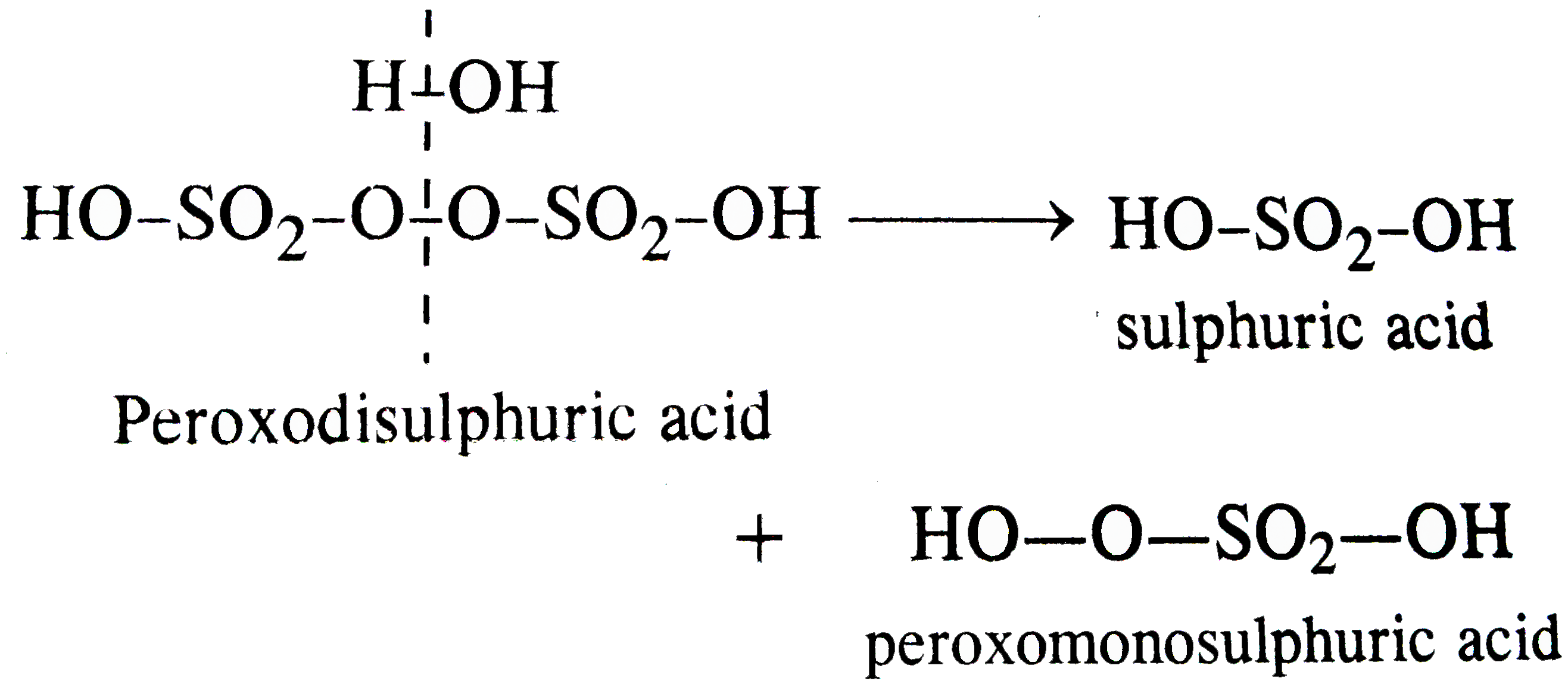 Hydrolysis of one mole of peroxodisulphuric acid produces - Sarthaks ...