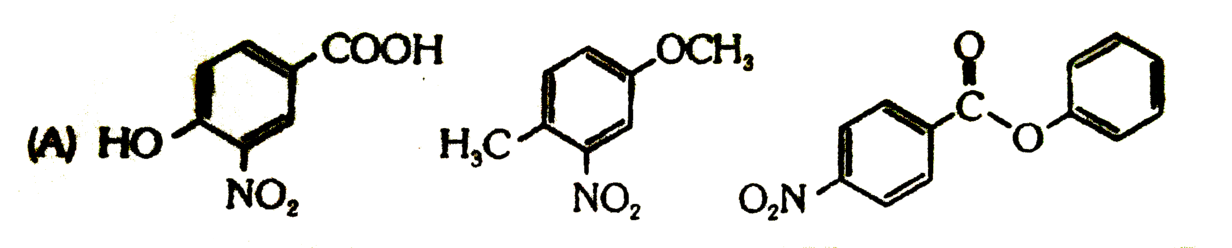 The compound `P, Q and S` were separately subjected to nitration using ...