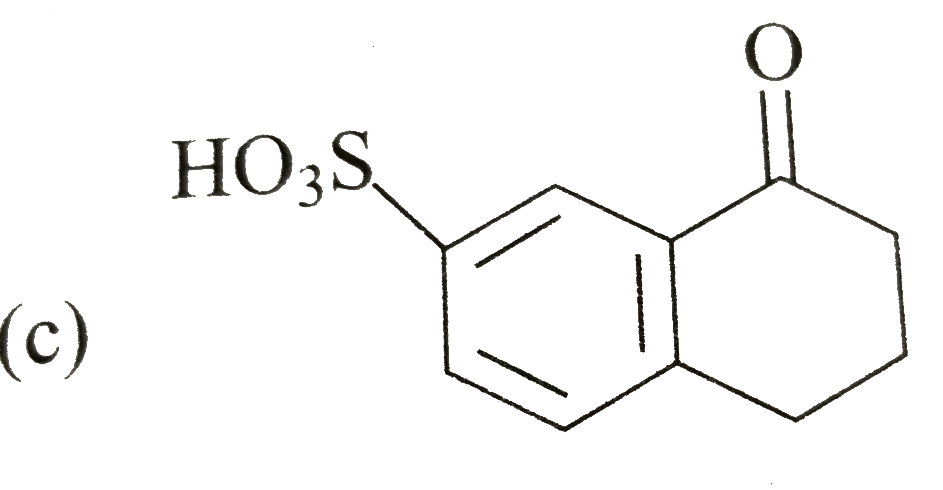 Which of the following is the major produced from the sulphonation of ...