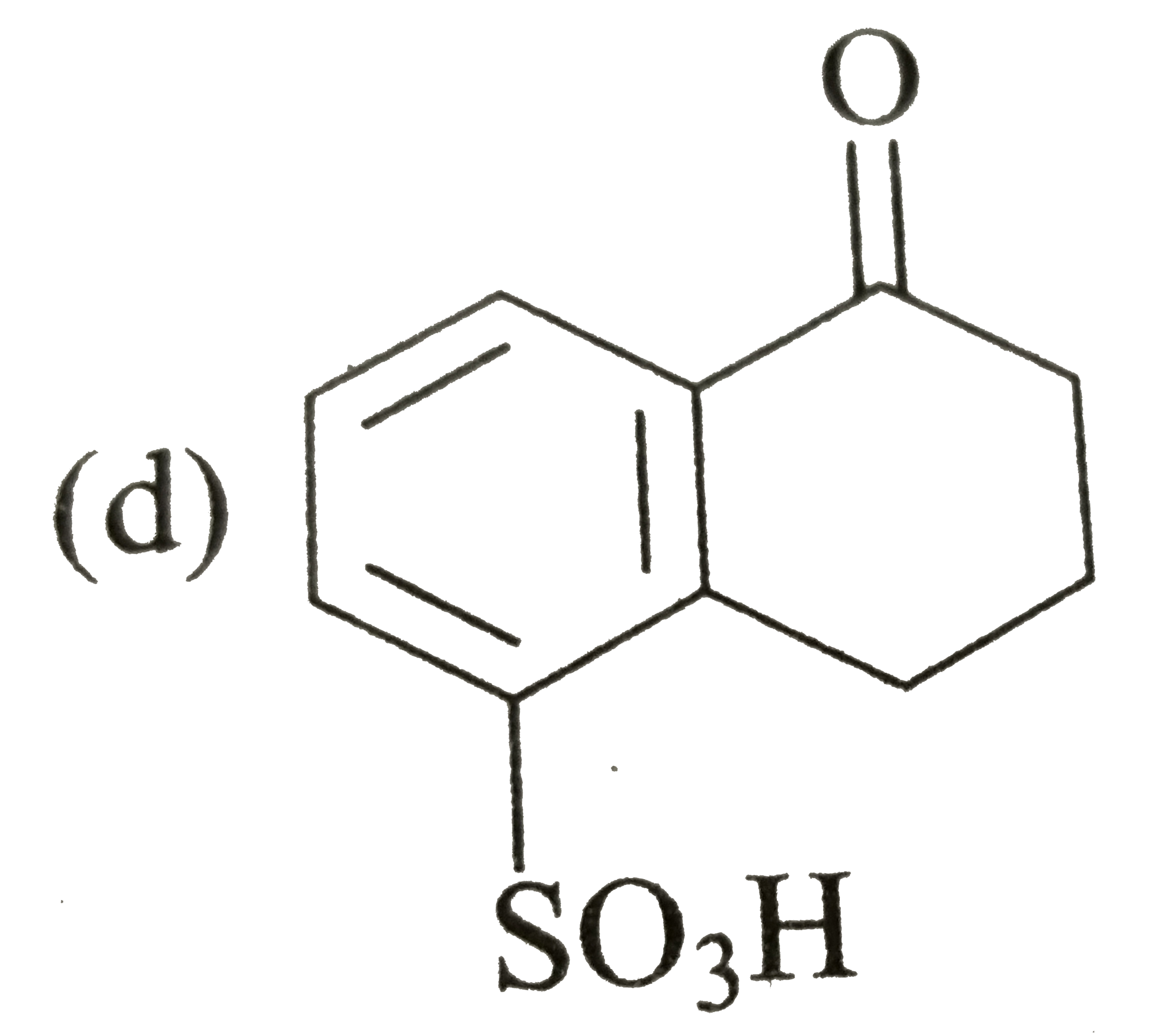 Which of the following is the major produced from the sulphonation of ...