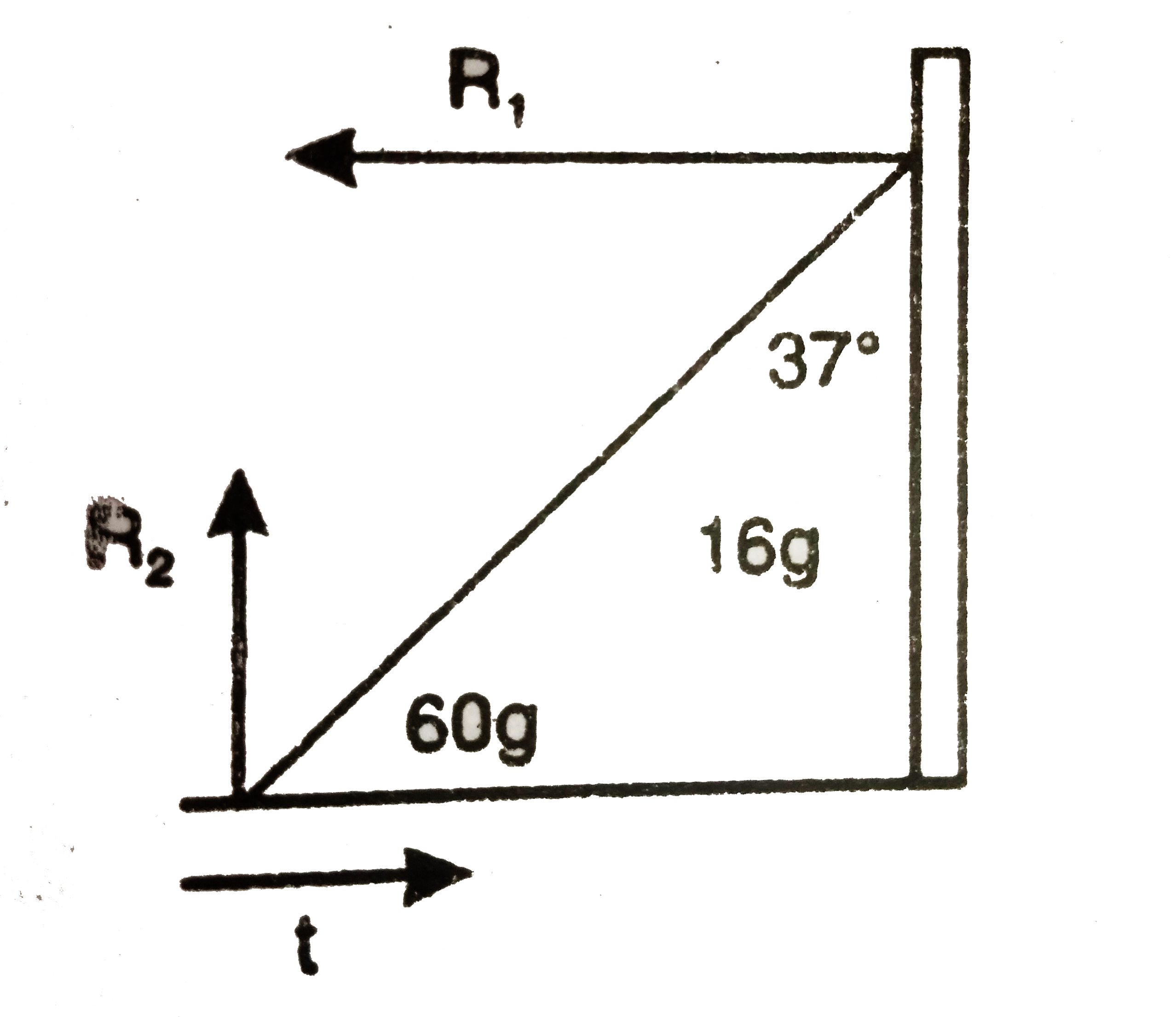 Suppose the friction coefficient between the ground and the ladder of ...