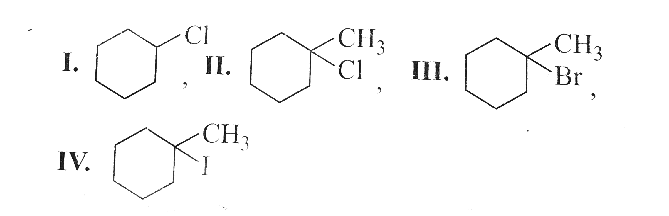 Predicrt The Order Of Reactivity Of The Following Compounds In `sn 1 ` And `sn 2 ` Reactions