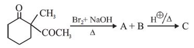 In The Given Reaction What Are A B And C Respectively Sarthaks in-the-given-reaction-what-are-a-b-and-c-respectively-sarthaks