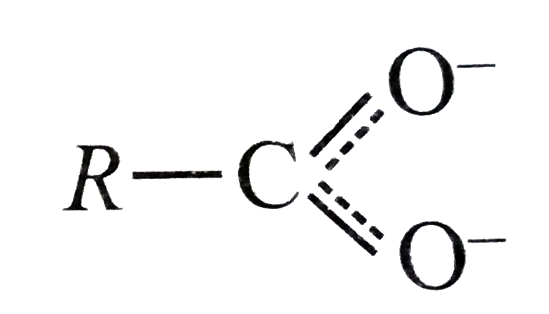 The correct structure representation of carboxylate ion is - Sarthaks ...